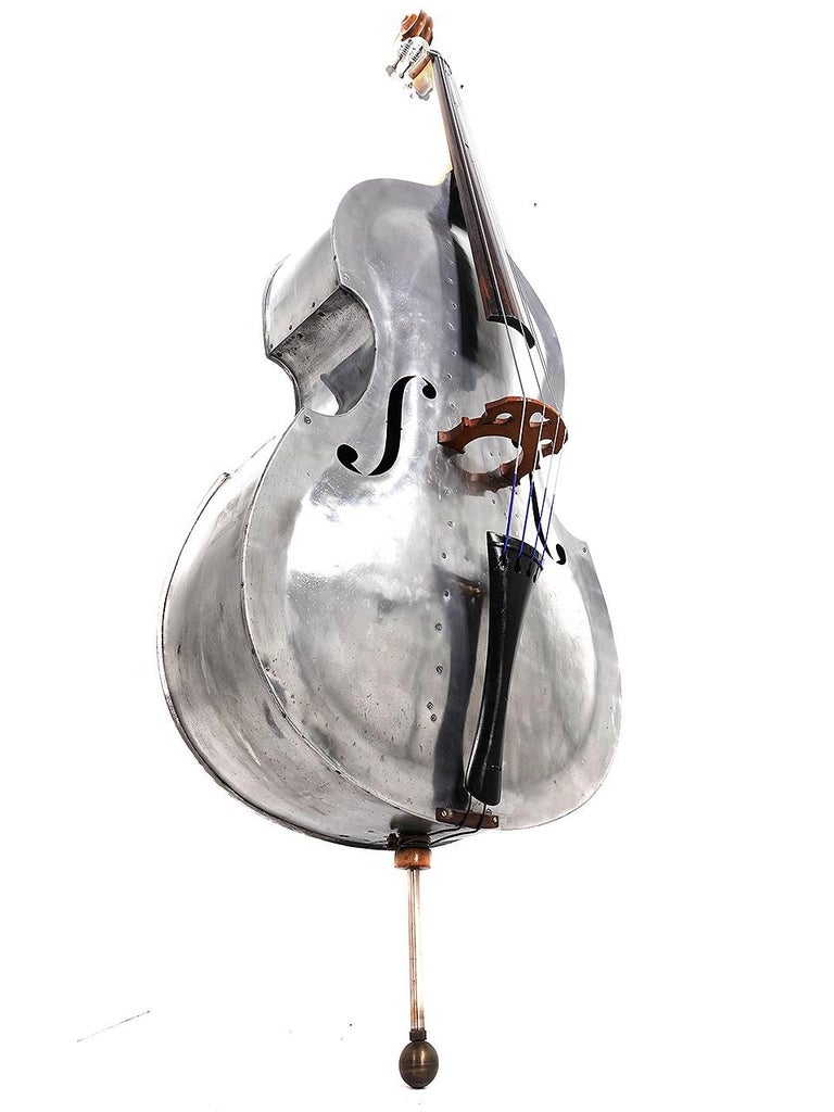 Rare 1930s Pfretzschner Aluminum Double Bass For Sale at 1stDibs