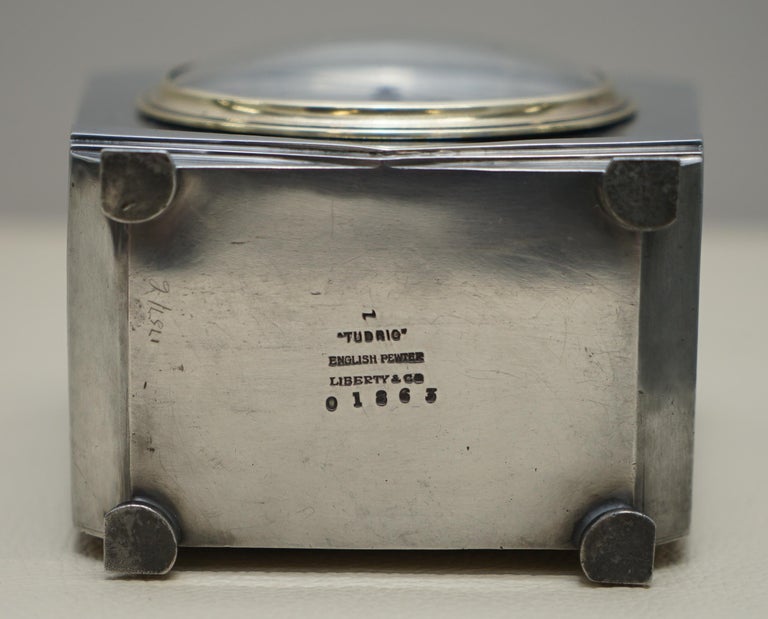 Rare 1936 Liberty's London Tudric Pewter Mantel Clock Highly ...