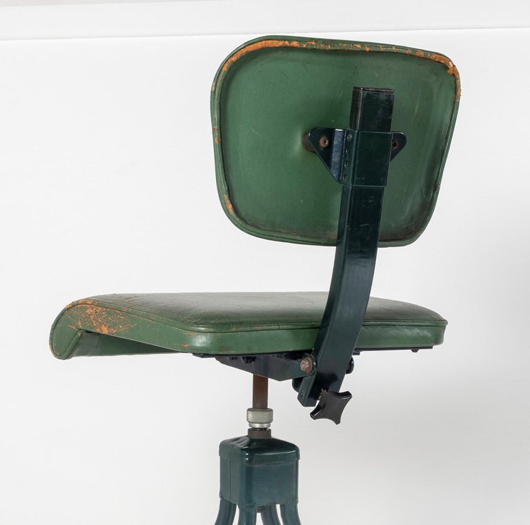 Rare 1950 Industrial Factory Swivel Stool by Evertaut Musician ...