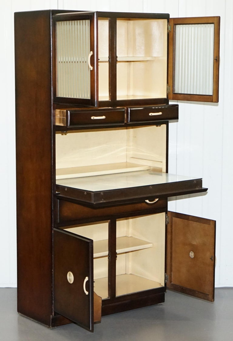 Rare 1950s Original Larder Cupboard Stunning Patina Fold Down Work Top ...
