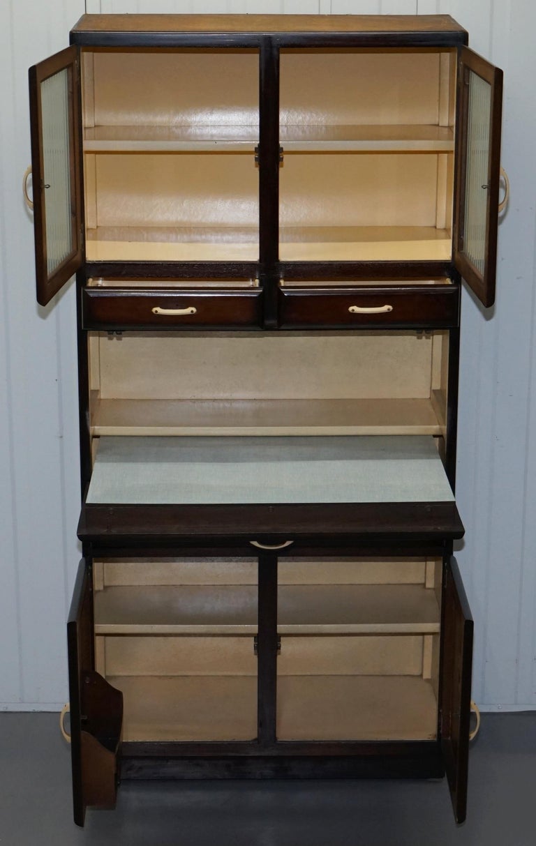 Rare 1950s Original Larder Cupboard Stunning Patina Fold Down Work Top ...