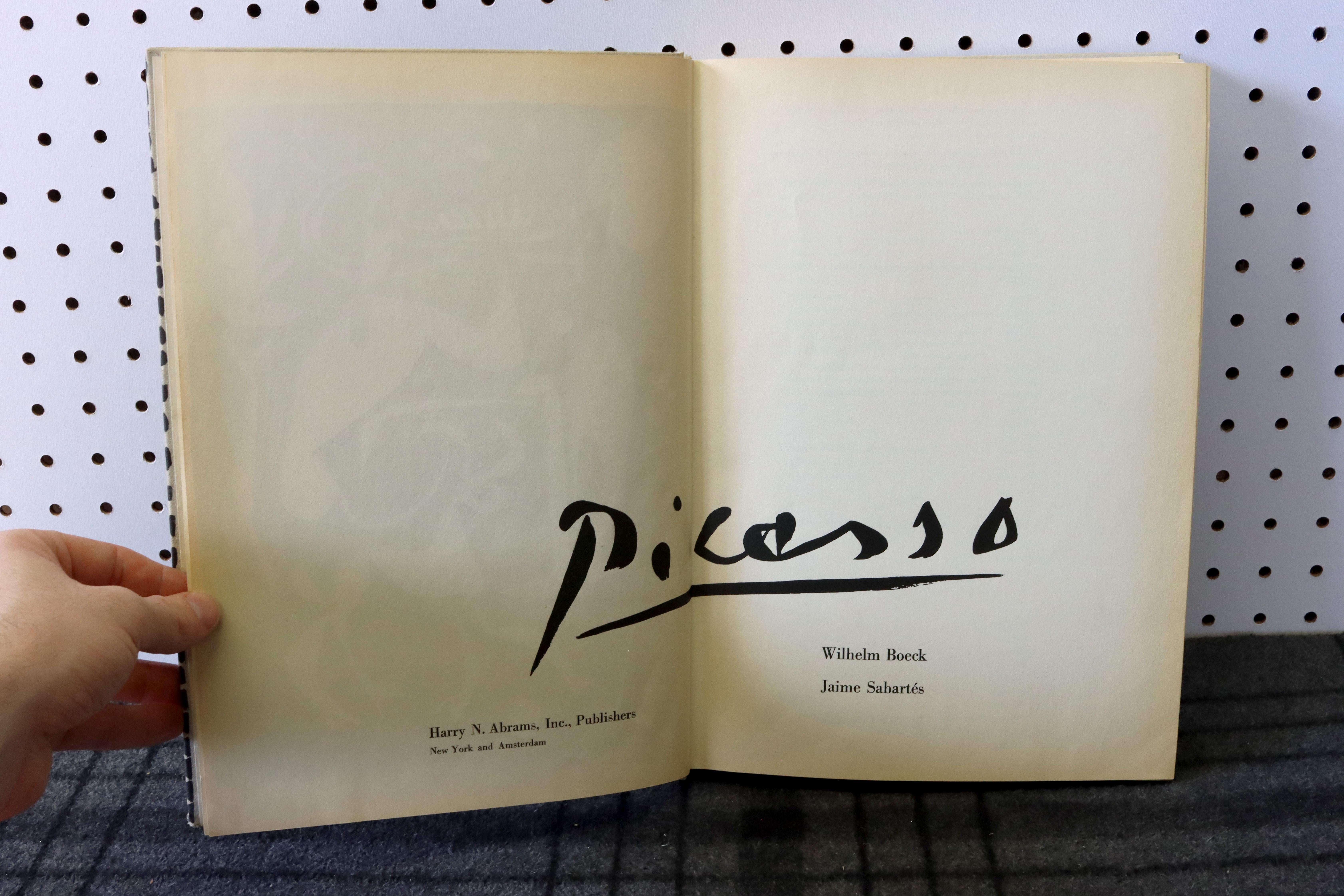 Rare 1955 Picasso Art Book 1st Edition English by Wilhelm Boeck and ...