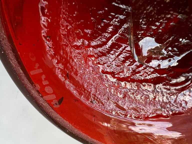 Rare 1958 Wayne Husted for Blenko 587L Spool Decanter For Sale at 1stDibs