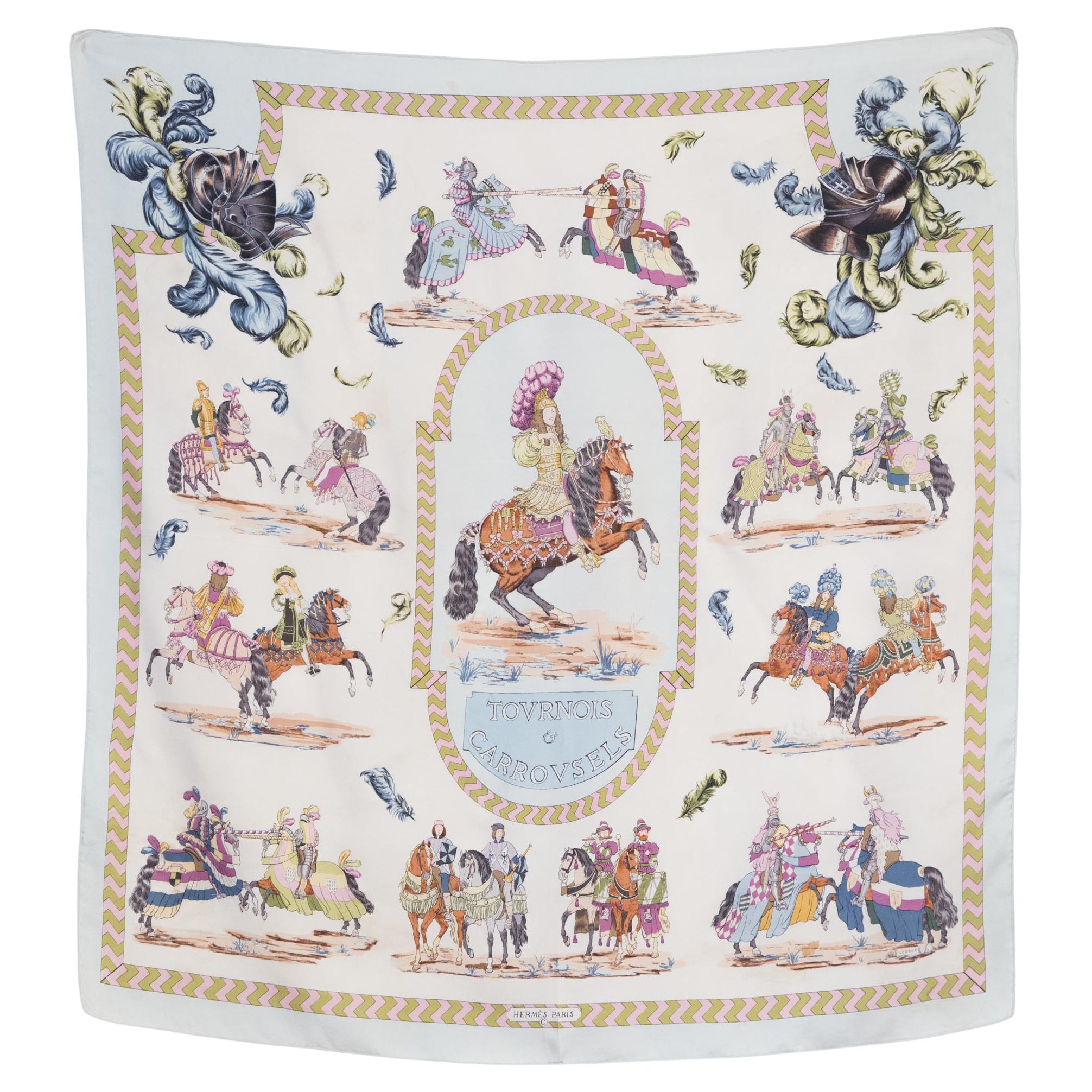 Hermes Vintage Pavement Silk Scarf c1970s at 1stDibs
