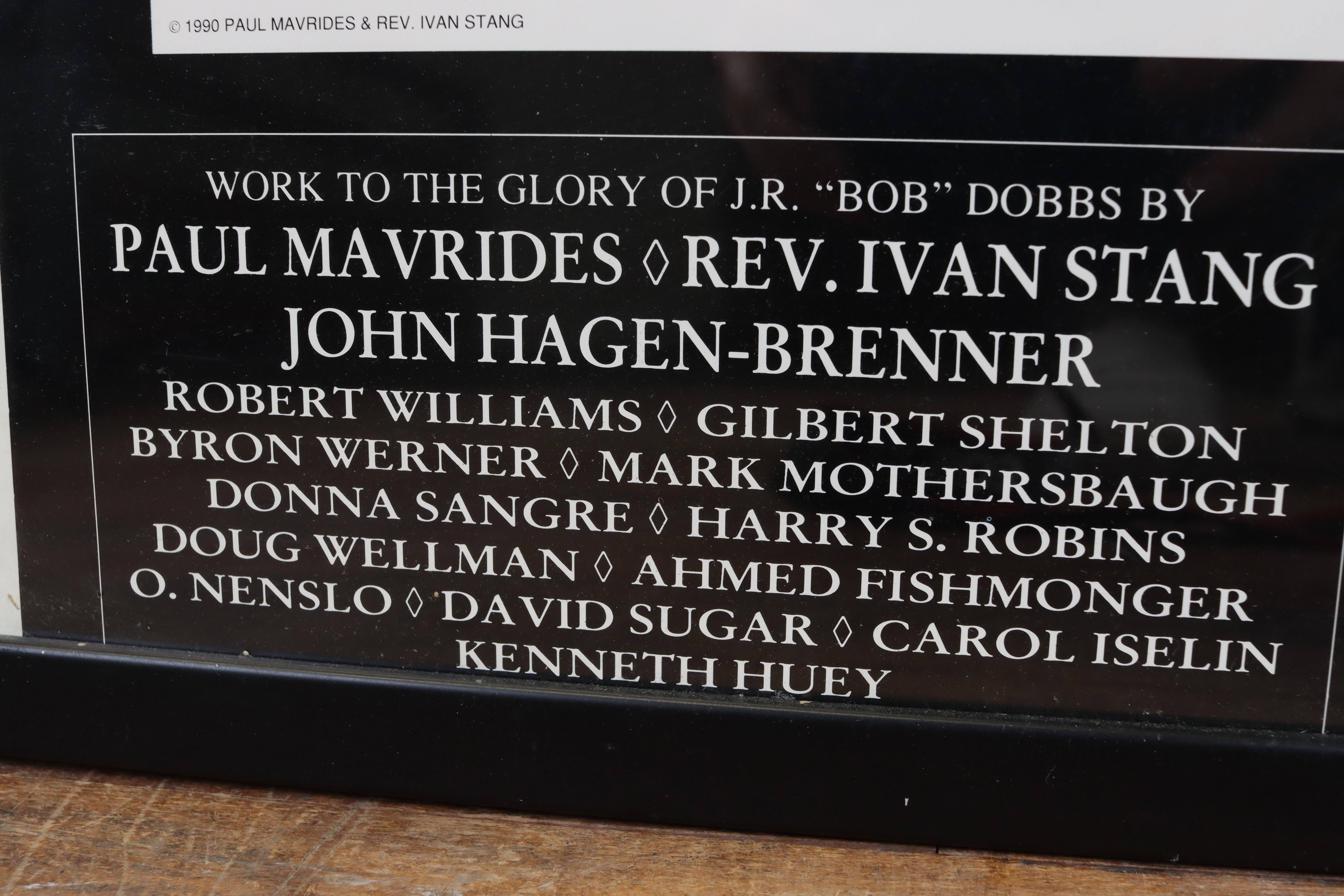 Rare 1990 Church of The Subgenius Psychedelic Solution Gallery Poster ...