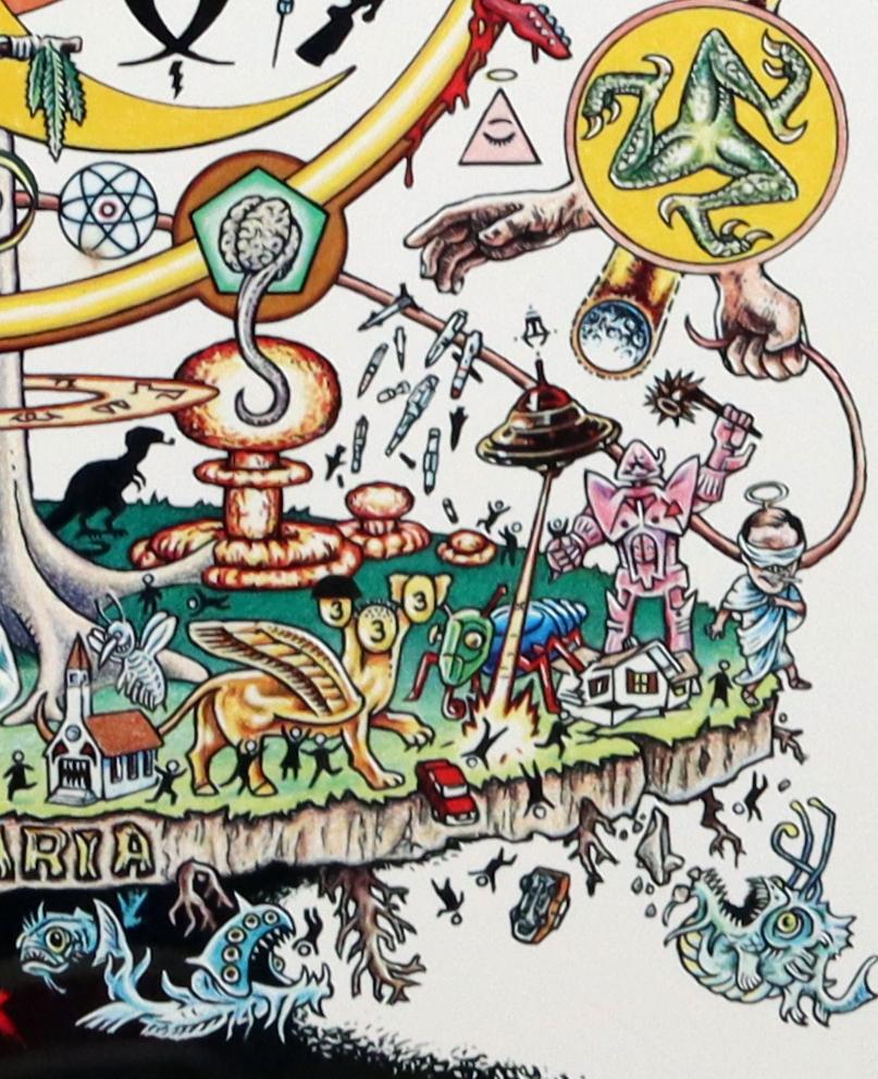 Rare 1990 Church of The Subgenius Psychedelic Solution Gallery Poster ...