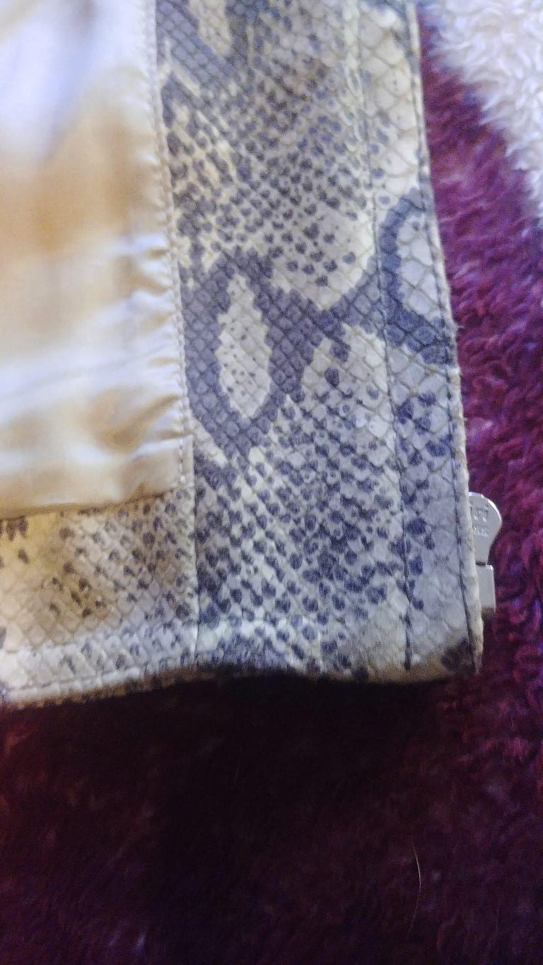 Rare 1995 Gianni Versace Leather Snake Print Men's Vest at 1stDibs