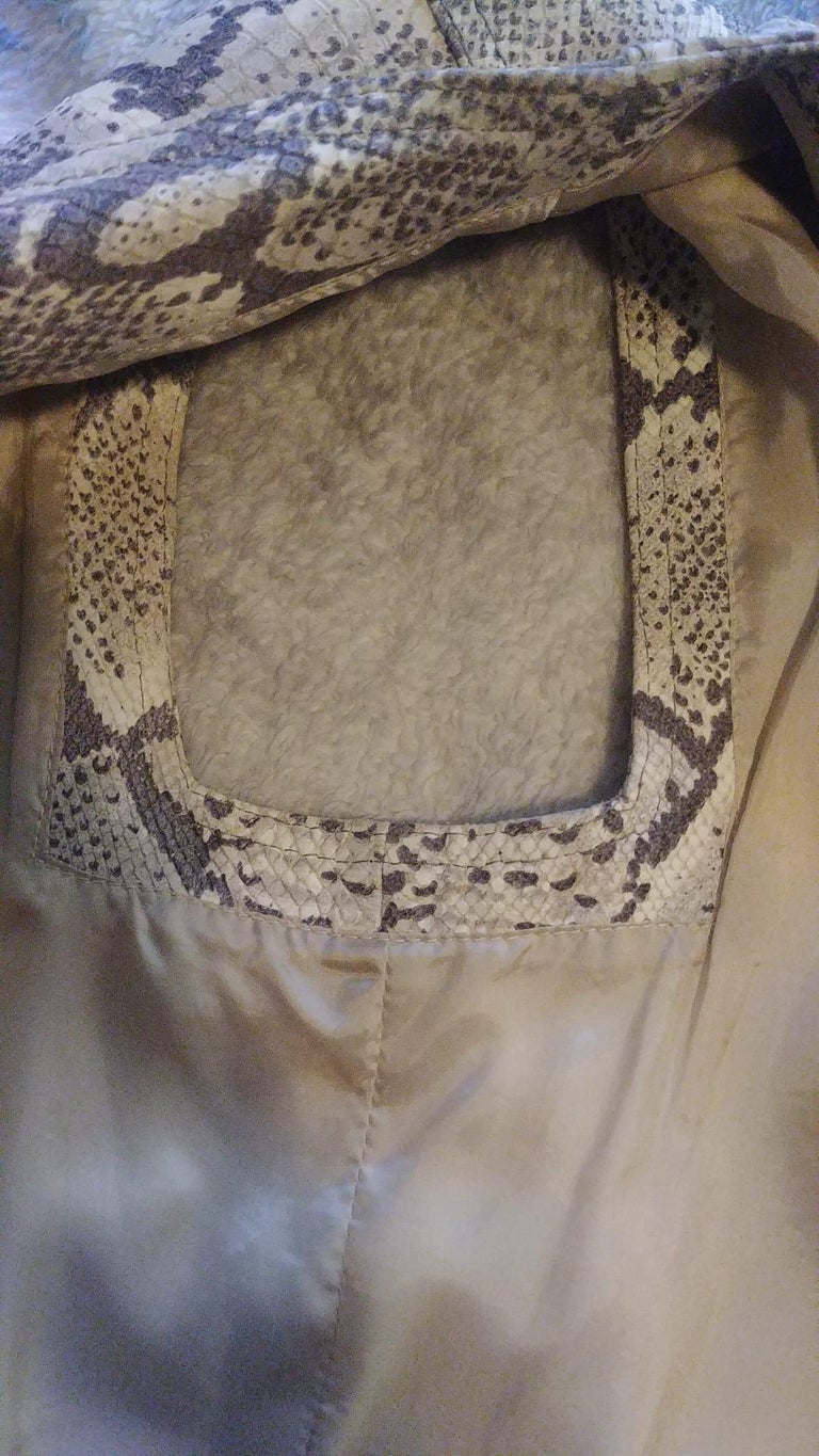 Rare 1995 Gianni Versace Leather Snake Print Men's Vest at 1stDibs