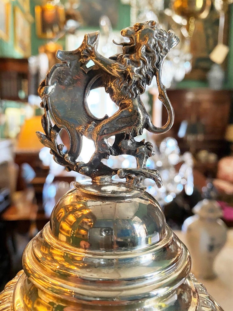 Rare 19th/20th Century Horn Cyclist Trophy Drinking Cornucopia Horn of ...