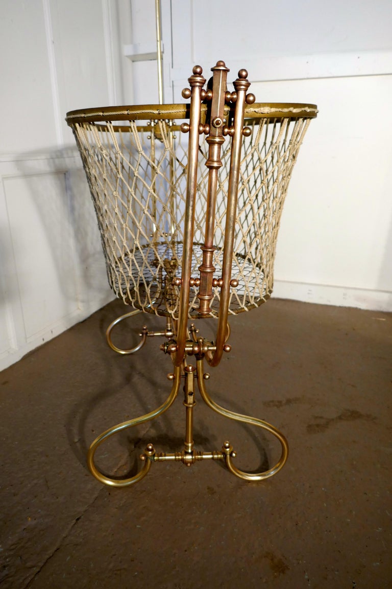 Rare 19th Century French Brass Swinging, Rocking Crib at 1stDibs