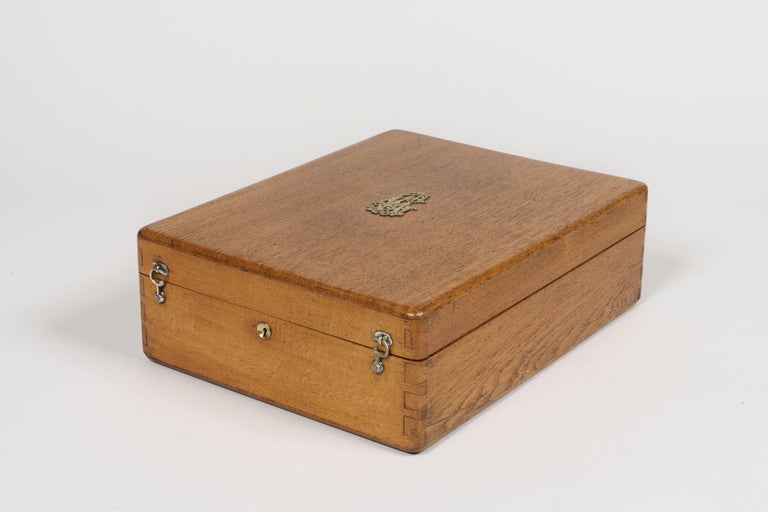 Rare 19th Century Nautical Desk Set with Historic Monogram For Sale at ...