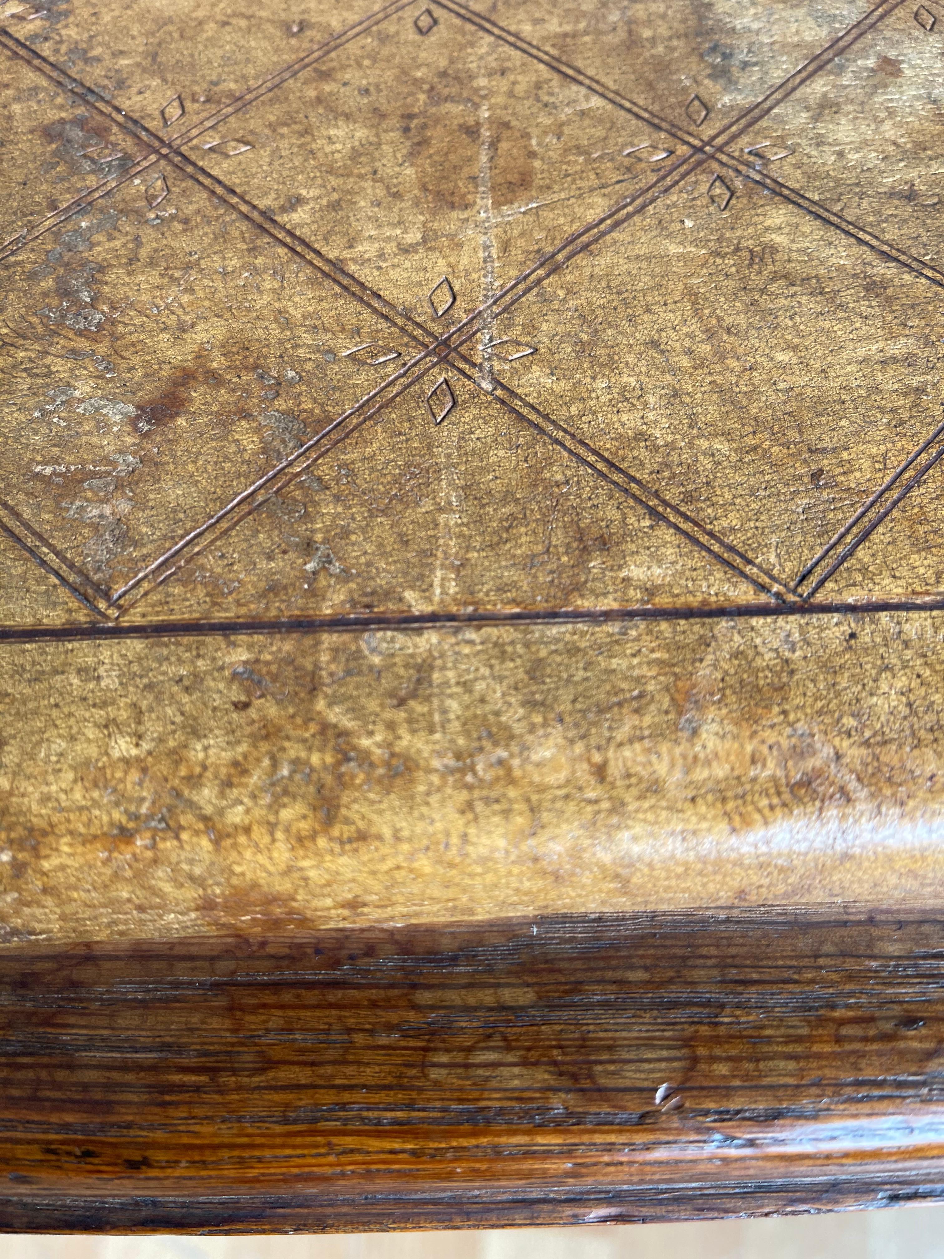 Rare 19th Century Oak Gothic Revival End Table or Coffee Table w ...