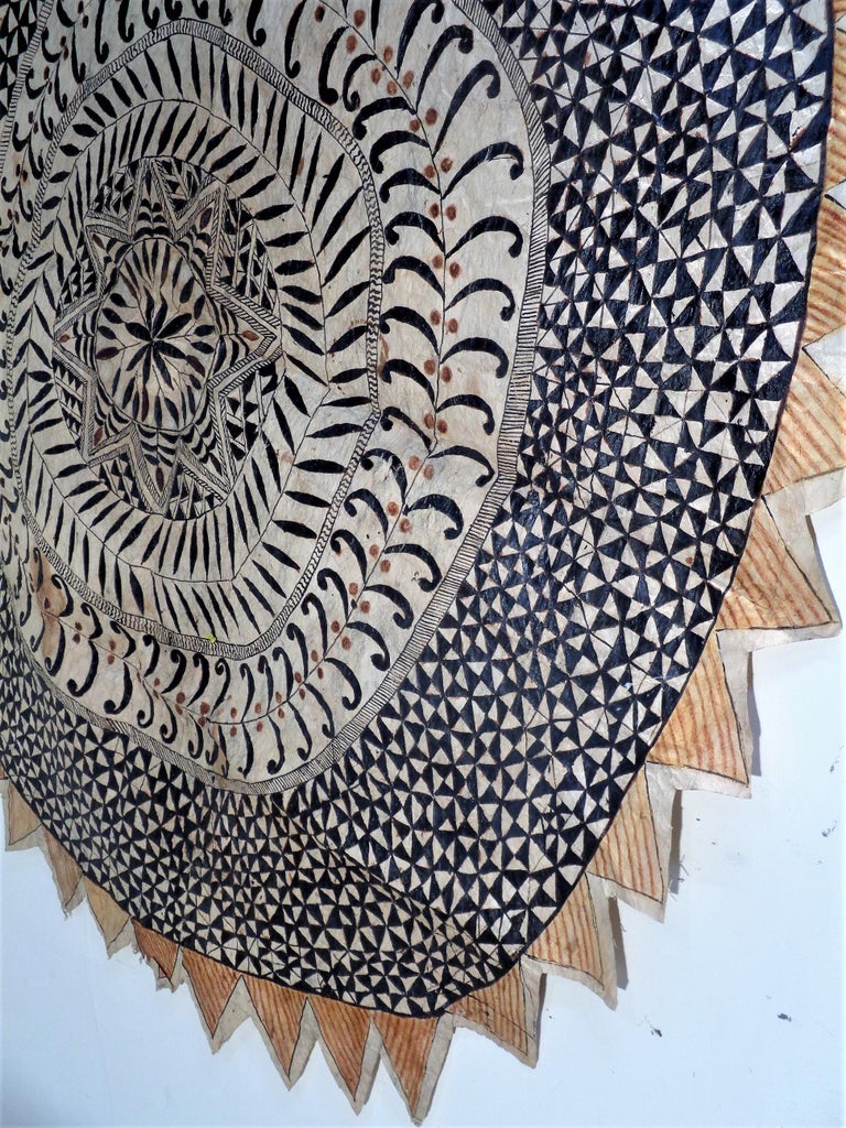 Rare 19th Century Samoan Tapa Cloth For Sale at 1stDibs