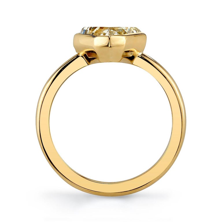 Rare 3.00 Carat GIA Certified Lozenge Cut Diamond Engagement Ring at ...