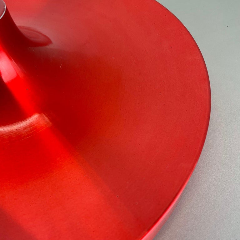 Rare Red Charlotte Perriand Disc Wall Light by Honsel, Germany 1960s ...