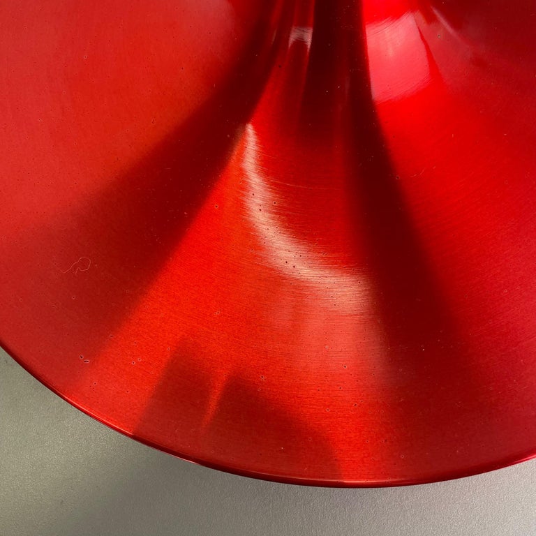 Rare Red Charlotte Perriand Disc Wall Light by Honsel, Germany 1960s ...