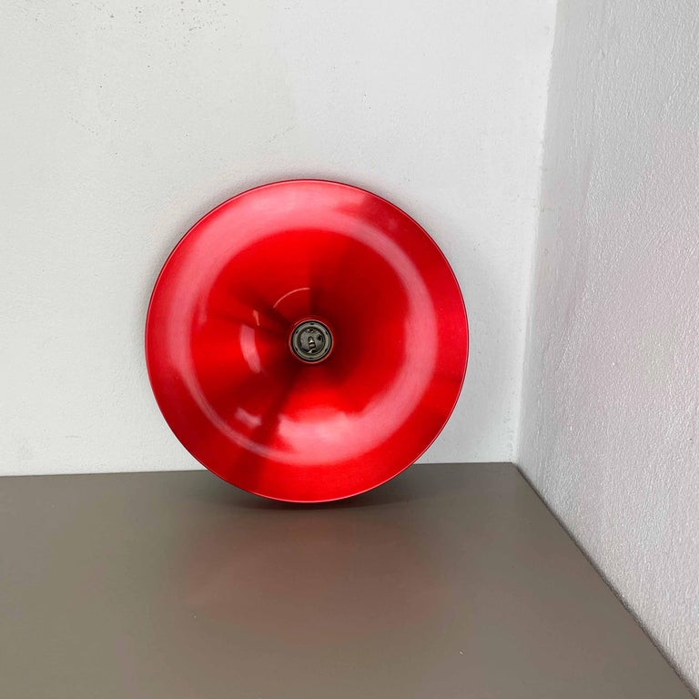 Rare Red Charlotte Perriand Disc Wall Light by Honsel, Germany 1960s ...
