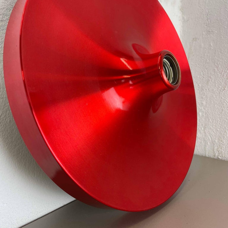Rare Red Charlotte Perriand Disc Wall Light by Honsel, Germany 1960s ...