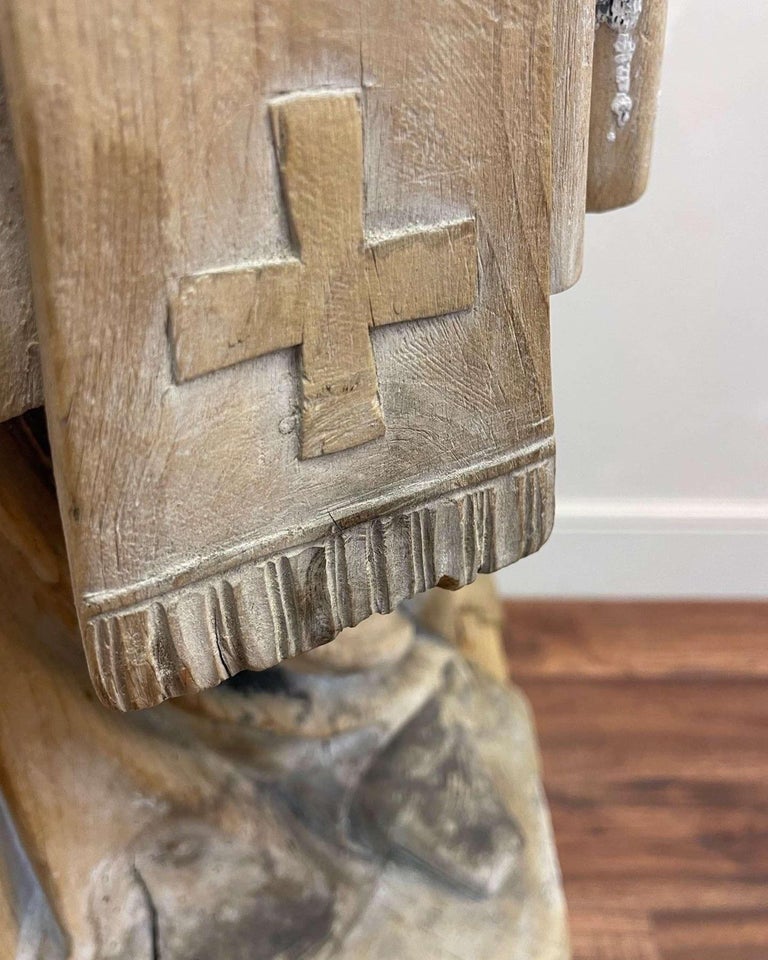 Rare, 18th Century Carved Wood Statue of St Francis Xavier For Sale at ...