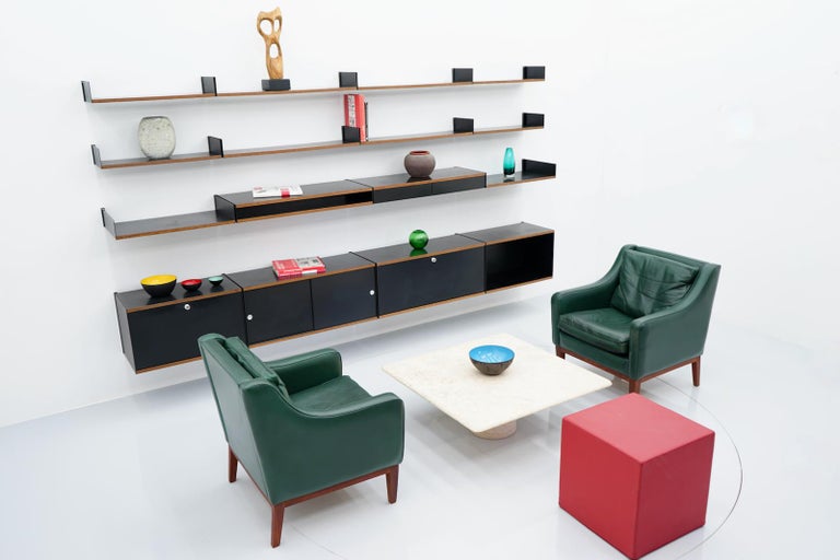 Rare 606 Shelf System in Black and Makassar Wood, Dieter Rams 1960 at ...