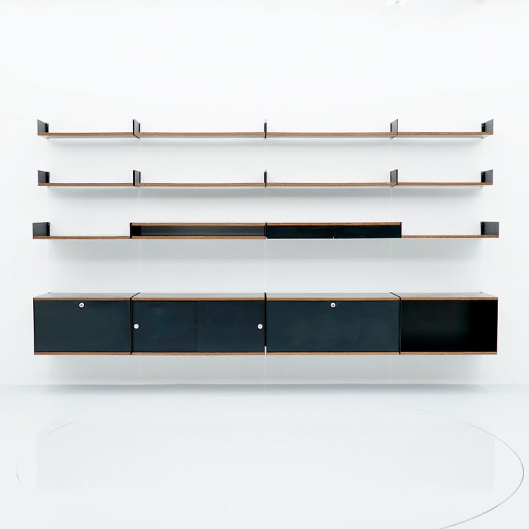 Rare 606 Shelf System in Black and Makassar Wood, Dieter Rams 1960 at ...