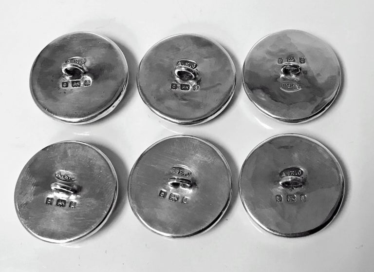 Rare A E Jones Set Silver Ruskin Buttons, Birmingham, 1903 For Sale at ...