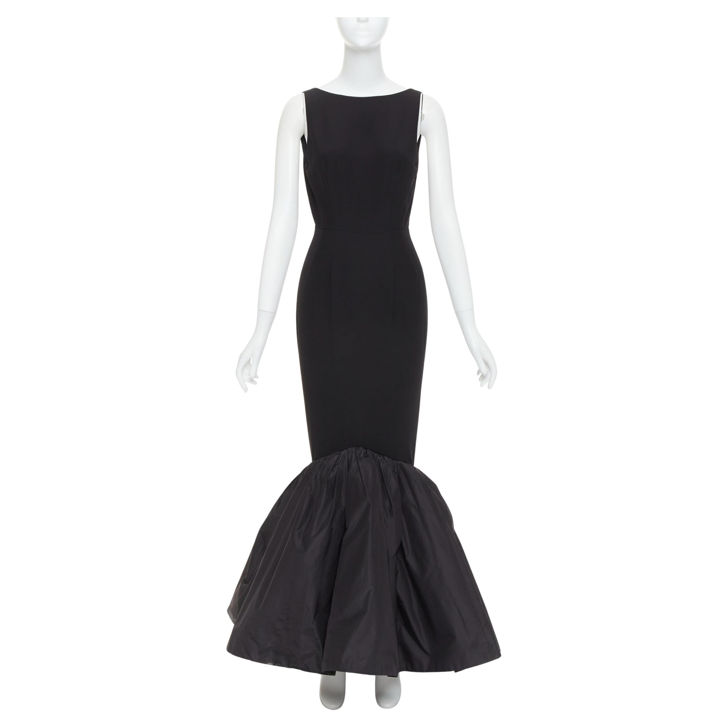 rare ALEXANDRE VAUTHIER COUTURE SS2022 Runway black sequin drape high ...