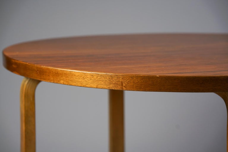 Rare Alvar Aalto Model 90 A Round Dining Room Table for Artek, 1930s For Sale at 1stDibs