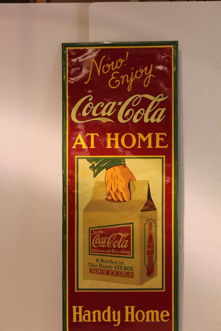 Rare American 1930s Coca Cola Tin Sign at 1stDibs