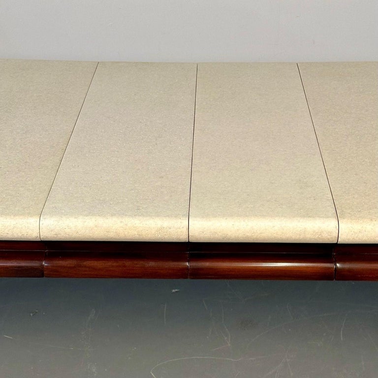 Paul Frankl Mid-Century Modern Cork Top Mahogany Dining Table, Johnson ...