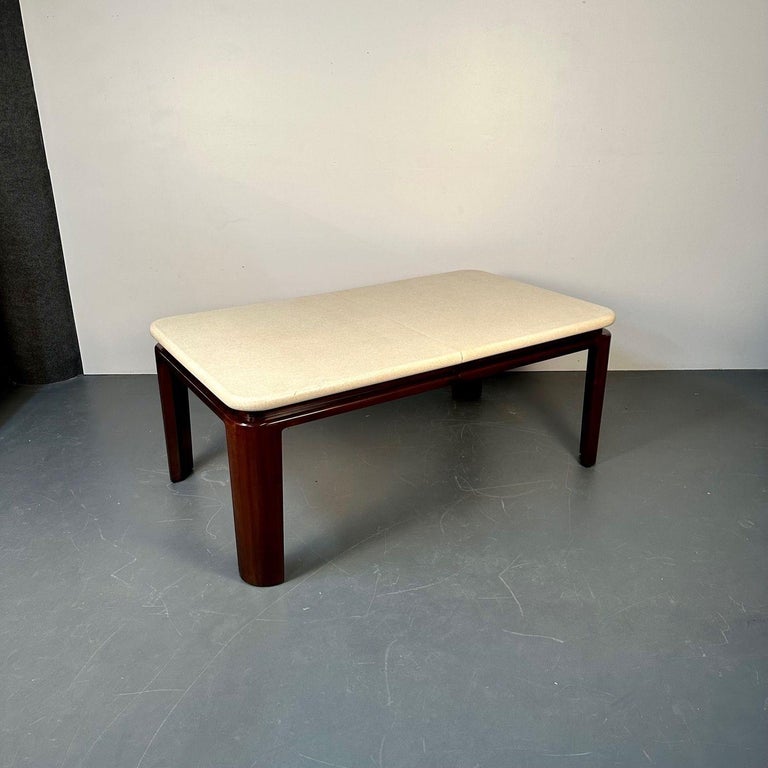 Paul Frankl Mid-Century Modern Cork Top Mahogany Dining Table, Johnson ...