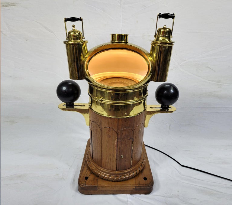 Rare American Yacht Binnacle Compass For Sale at 1stDibs