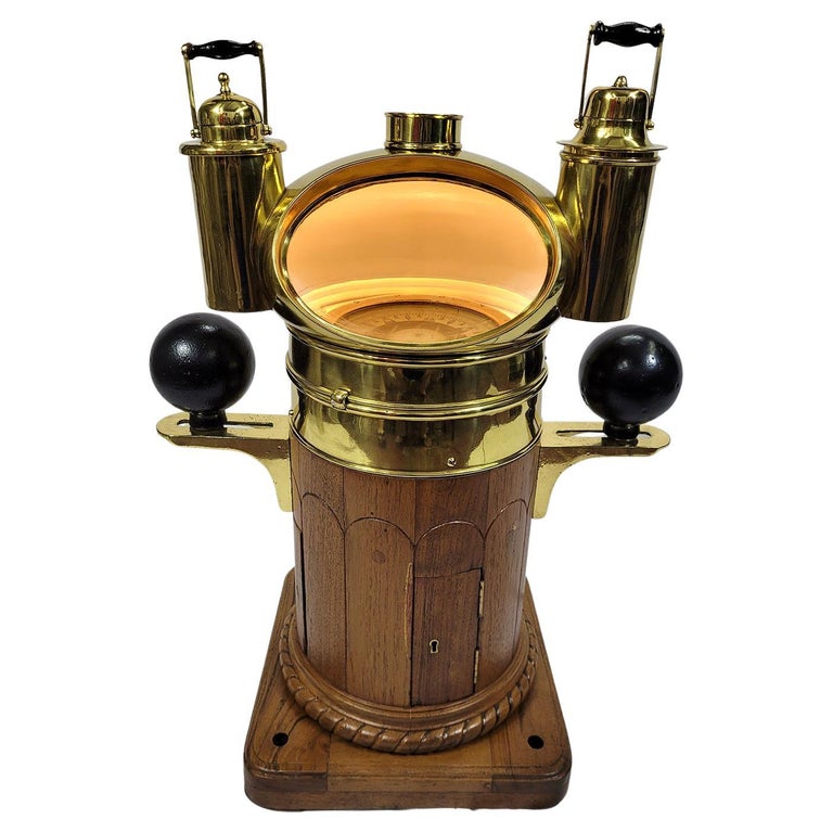 Rare American Yacht Binnacle Compass For Sale at 1stDibs