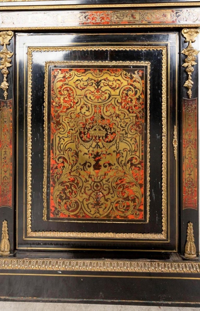 Rare and Amazing Display Cabinet with Boulle Inlay Napoleon III 19th ...