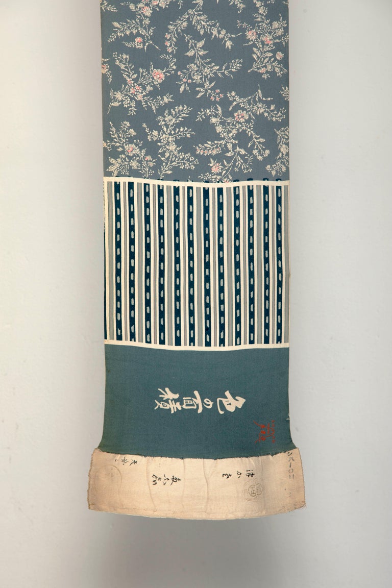 Rare and Beautiful Japanese Chirimen Silk Fabric Sampler ‘4th of 4’ For ...