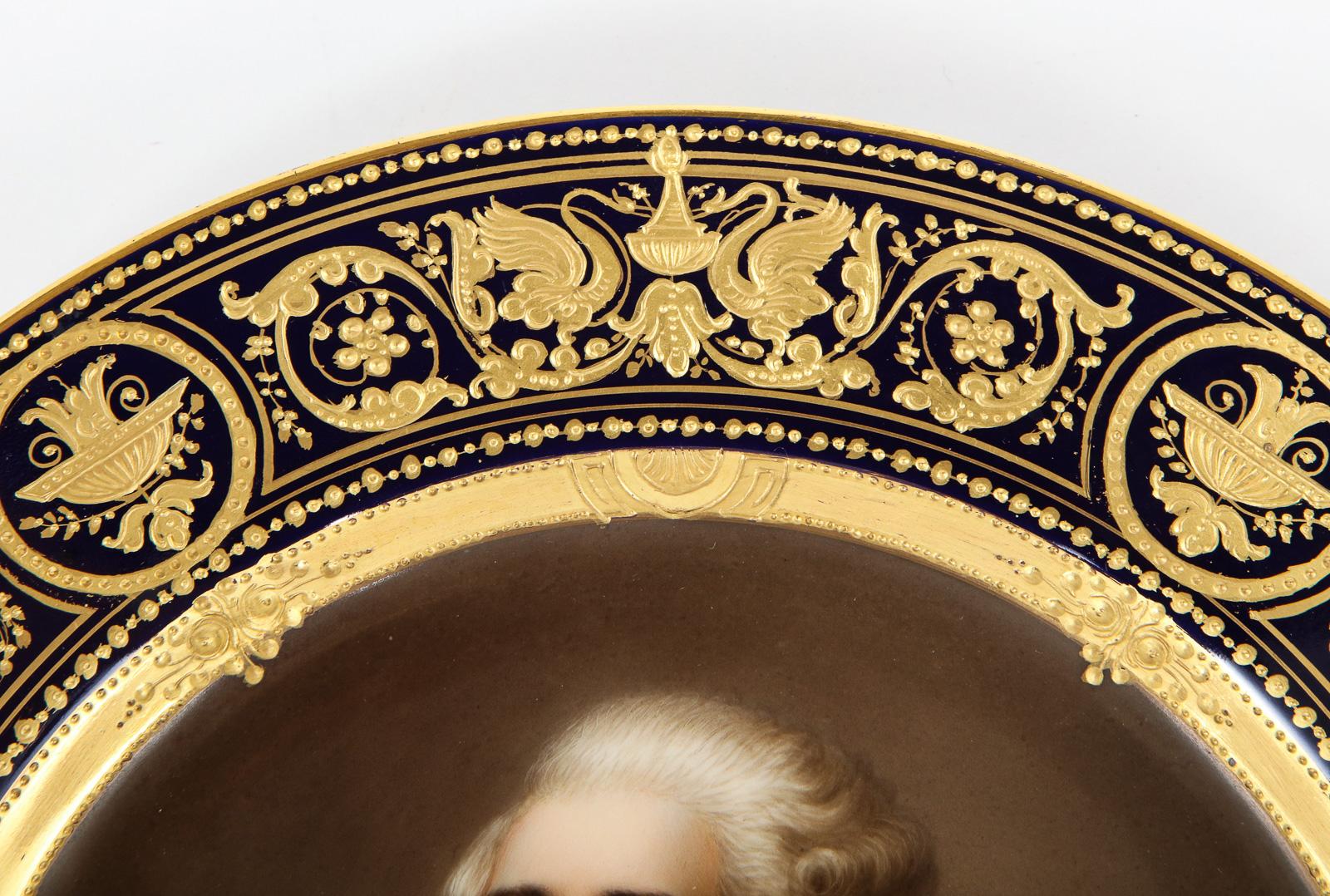 Rare and Exceptional Royal Vienna Porcelain Plate of "King Louis XVI ...