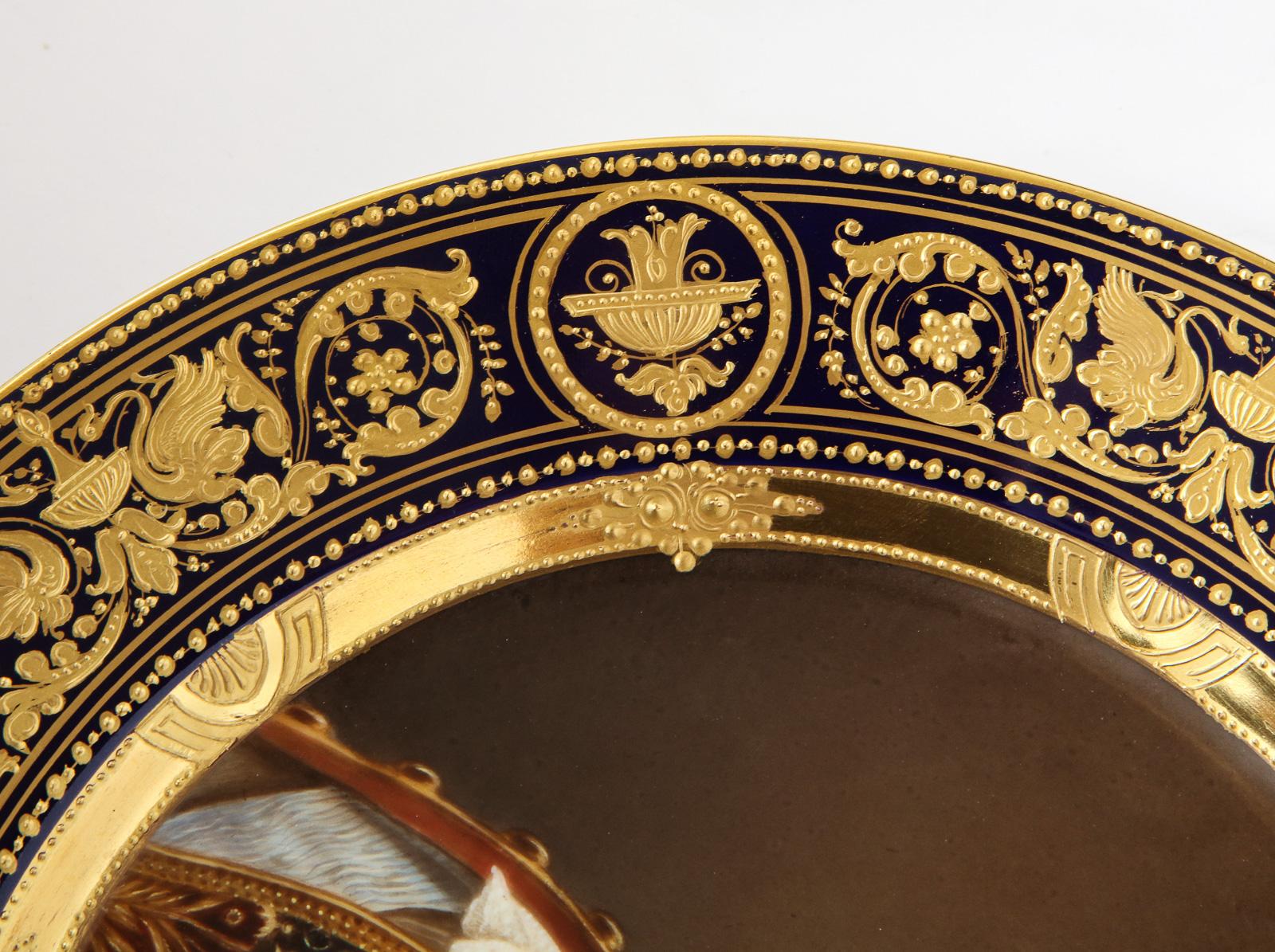 Rare and Exceptional Royal Vienna Porcelain Plate of "King Louis XVI ...