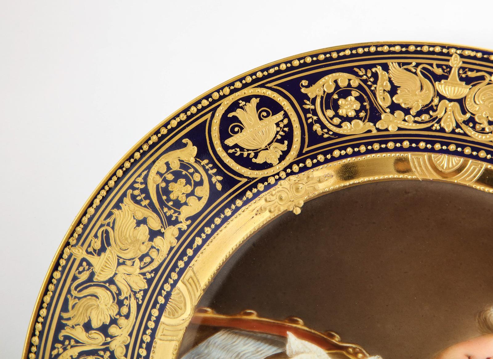 Rare and Exceptional Royal Vienna Porcelain Plate of "King Louis XVI ...