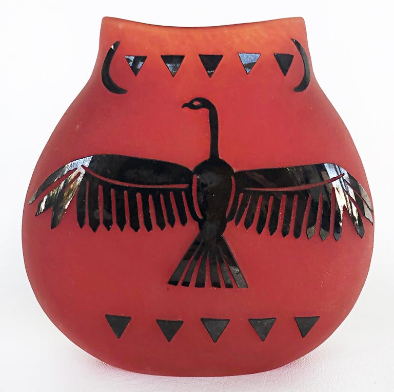 Rare and Important Claire Raab Cameo Art Glass Vase, Signed, December ...