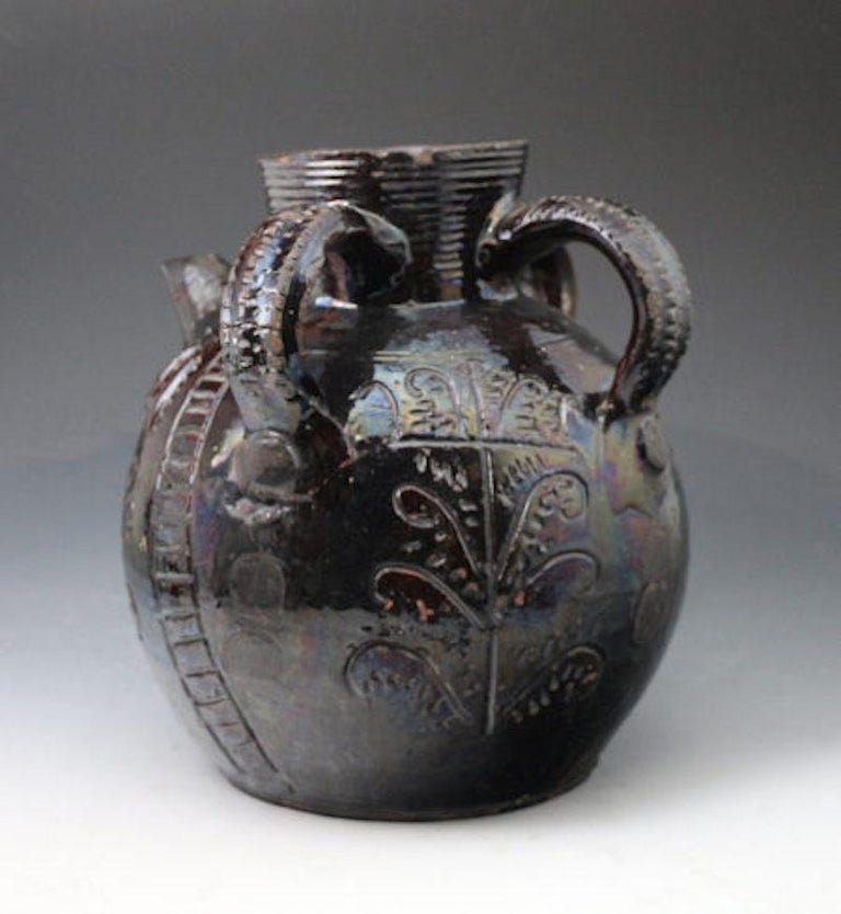 Rare and Important Gestingthorpe Pottery Gotch or Ale Jug Dated 1764 ...