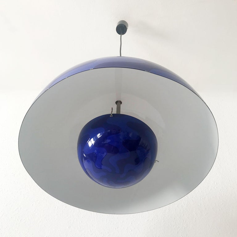 Rare and Large Flower Pot Pendant Lamp by Verner Panton for Louis ...