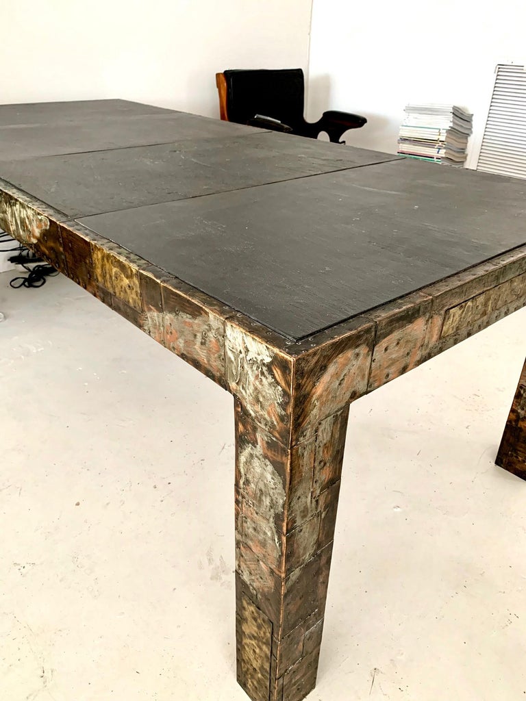 Rare and Large Paul Evans Patchwork Dining Table PE-45 at 1stDibs