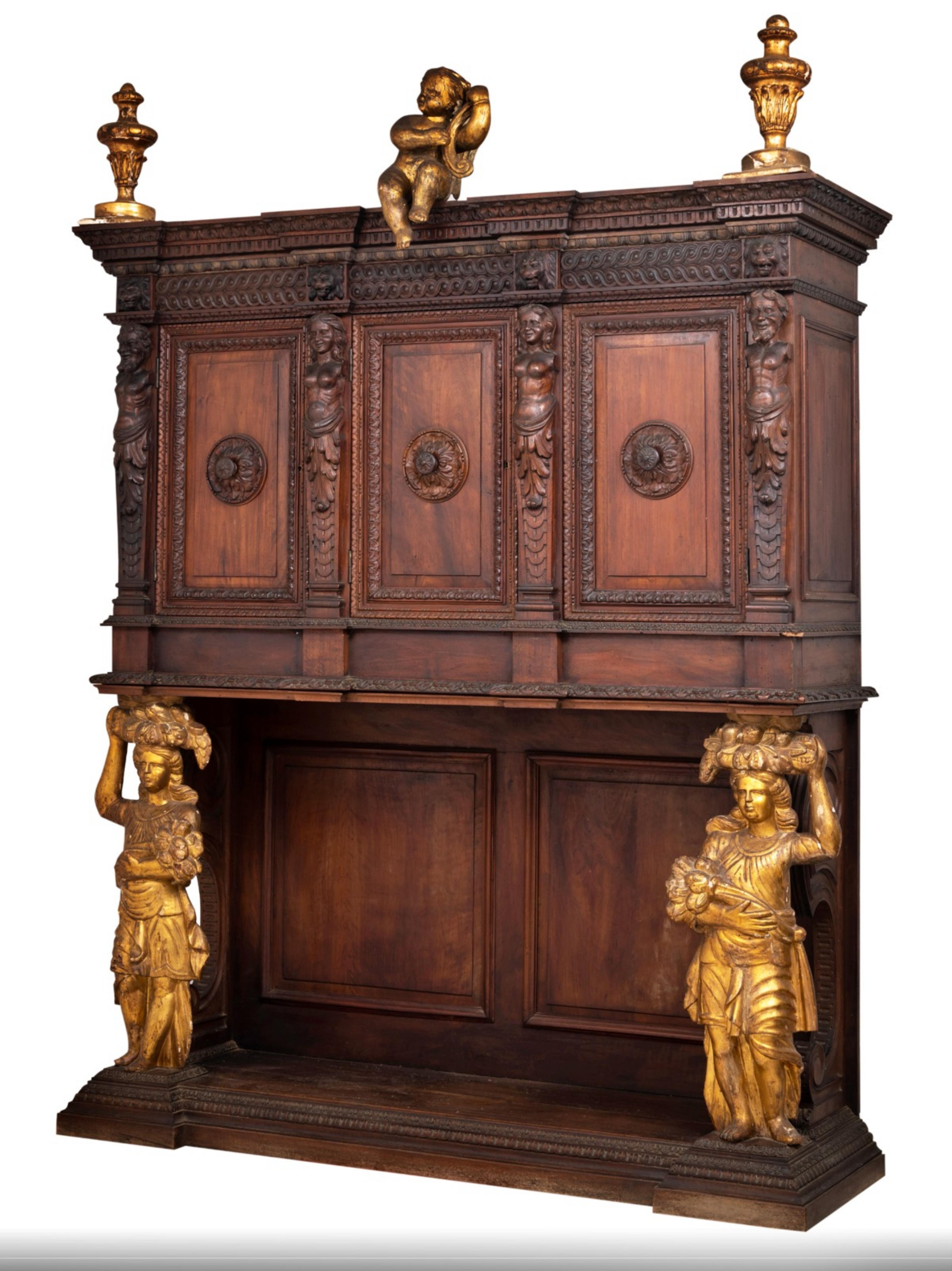 Rare and Magnificent 19th Century SICILIAN Double Body Cabinet For Sale ...