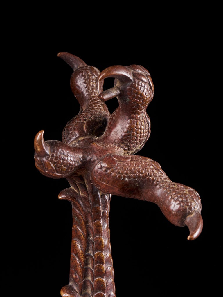 Rare and Majestic Eagle Claw Antique Made of Copper Alloy For Sale at ...