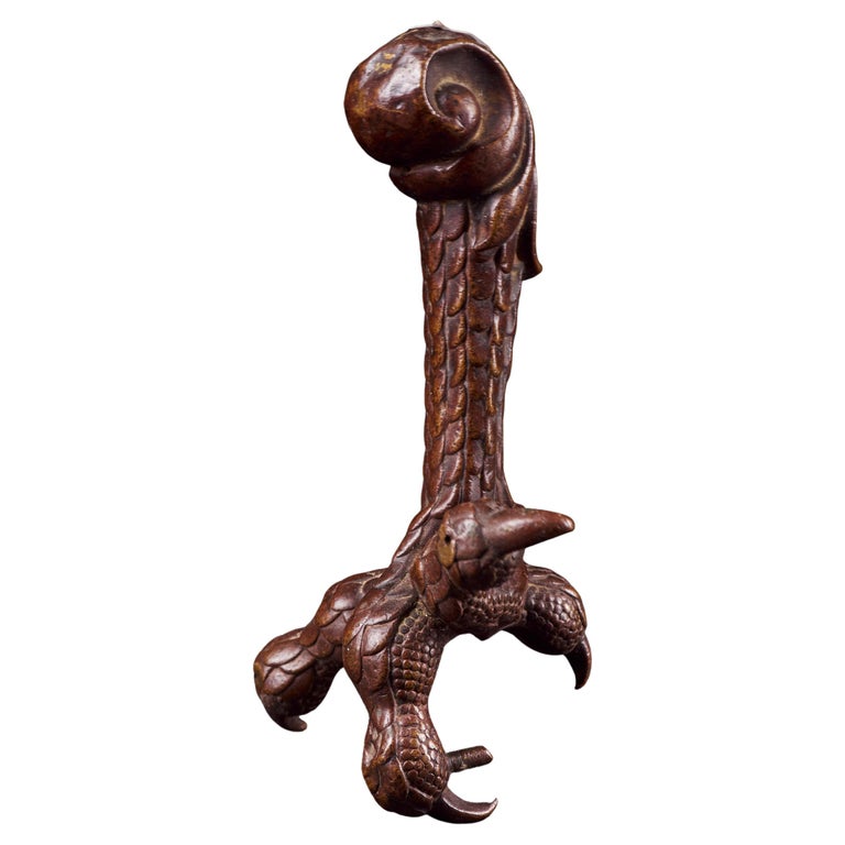 Rare and Majestic Eagle Claw Antique Made of Copper Alloy For Sale at ...