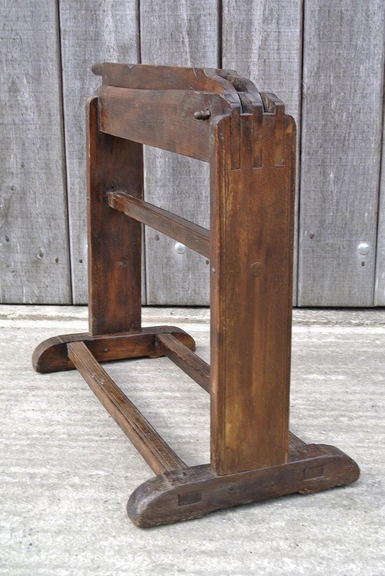Rare and Unusual 18th Century Flax Break, c. 1680 at 1stDibs