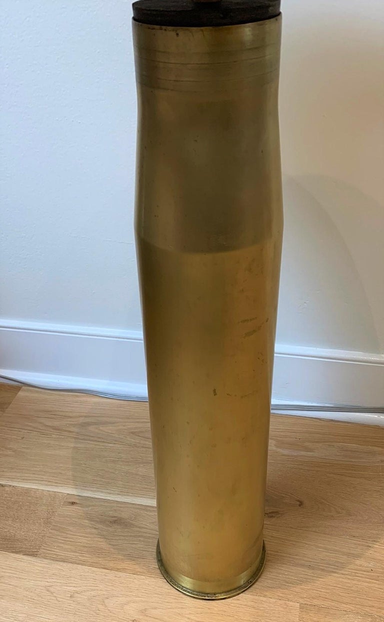 Rare and Unusual, WWII Brass Shell Casing Side Table, with Antique ...