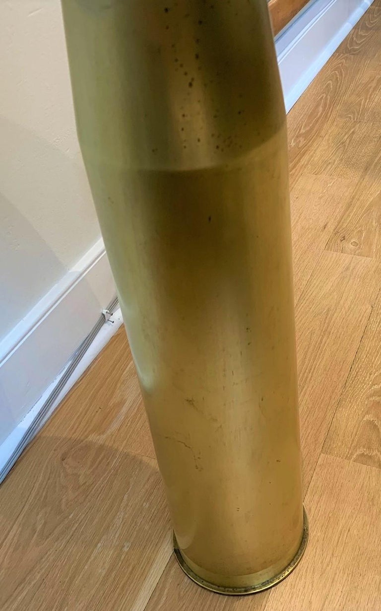 Rare and Unusual, WWII Brass Shell Casing Side Table, with Antique ...