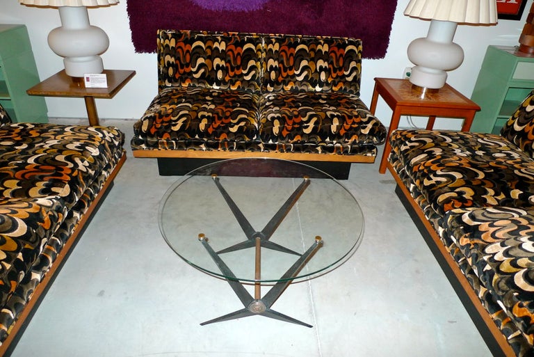 Rare Angelo Ostuni Round Cocktail Table For Sale at 1stDibs