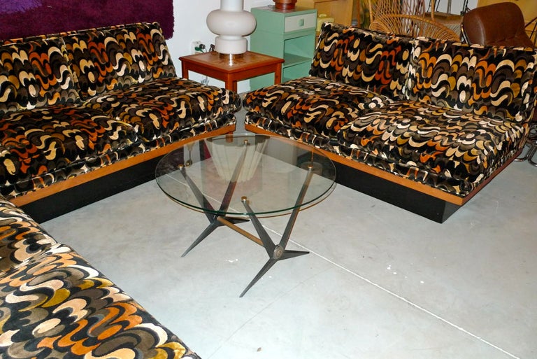 Rare Angelo Ostuni Round Cocktail Table For Sale at 1stDibs